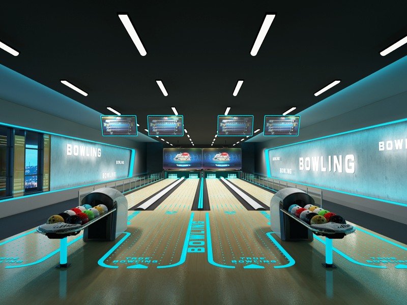 High-ROI Bowling Simulator for Entertainment Centers